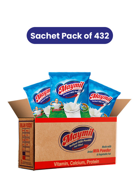 Maymil Milk Powder Sachet Carton 432 Pcs – Maymil Dairy
